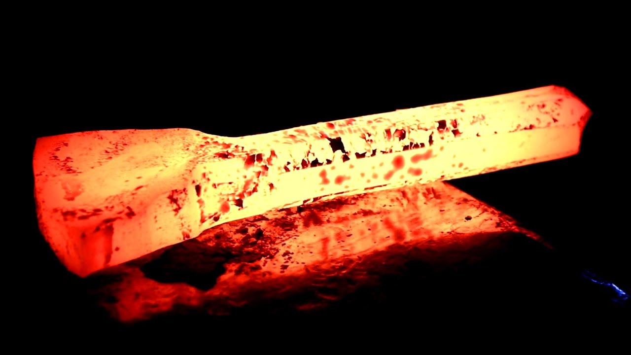 Red Iron! Amazing Iron Forged to Make Powerful Hard Tools By Expert ...