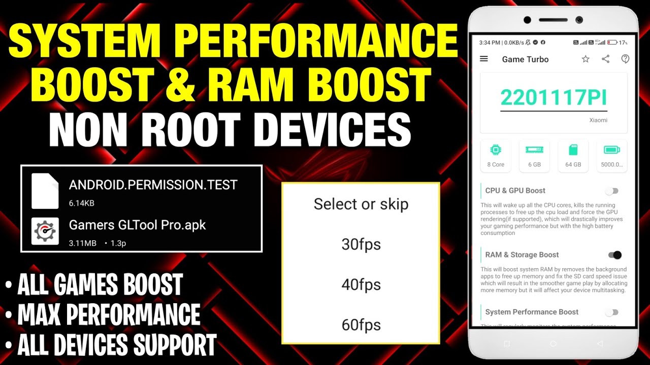 System Performance Boost & Ram Boost Non Root Device | Max FPS & Fix ...