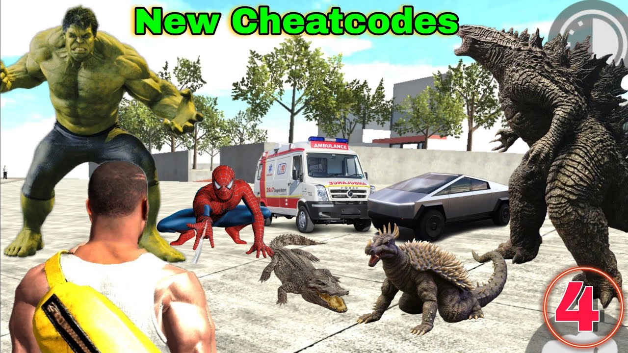 New Spiderman, Hulk, Ambulance & Cyber truck cheatcode | Cyber truck cheatcode | All cheatcodes ...