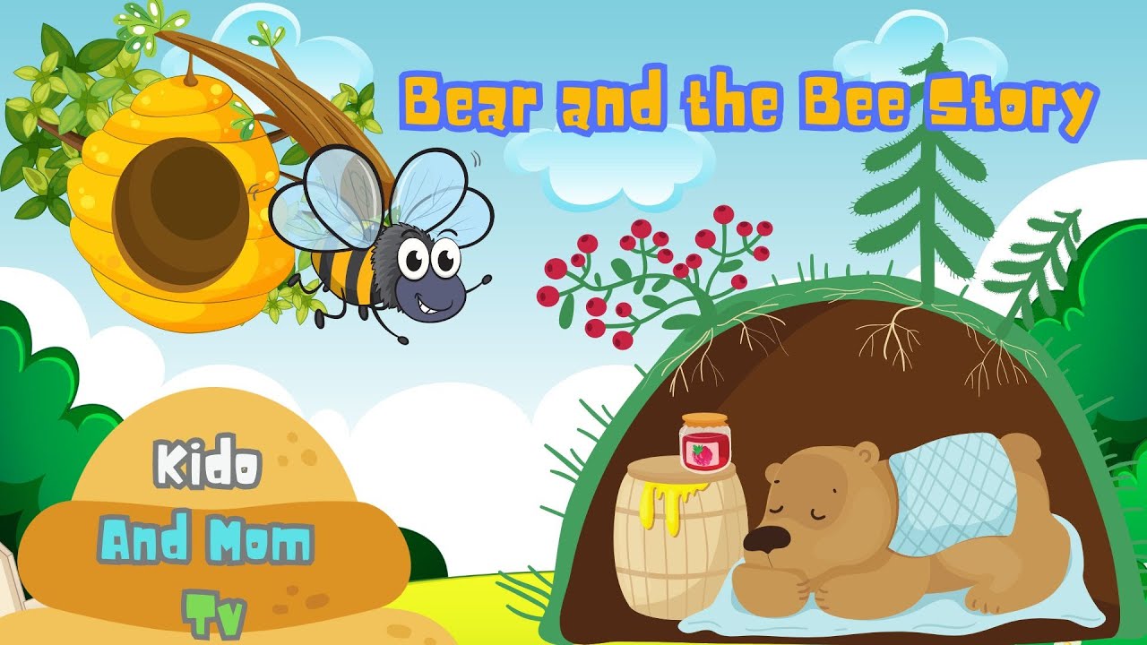 The Bear and the Bee Story - letter B story song-Alphabet Stories for ...