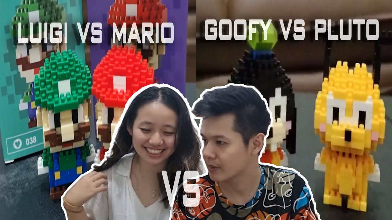 BRICK LEGO BATTLE - MARIO , PLUTO VS LUIGI, GOOFY !! - YouTube