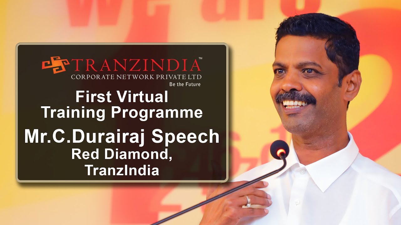 FIRST VIRTUAL TRAINING PROGRAMME - Mr.C.Durairaj SPEECH - YouTube