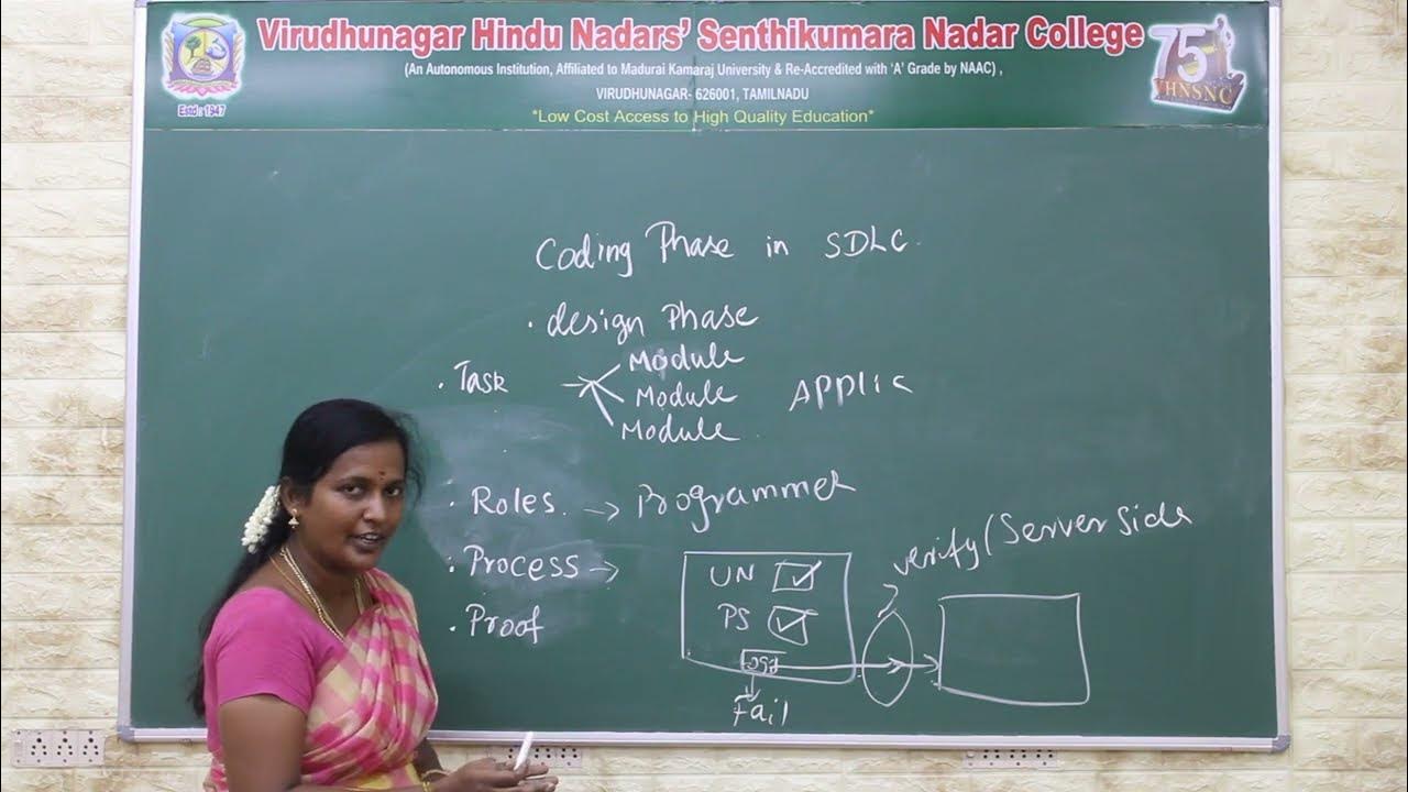 Coding Phase in SDLC | Software Engineering | V.H.N.S.N.College (Autonomous) - YouTube
