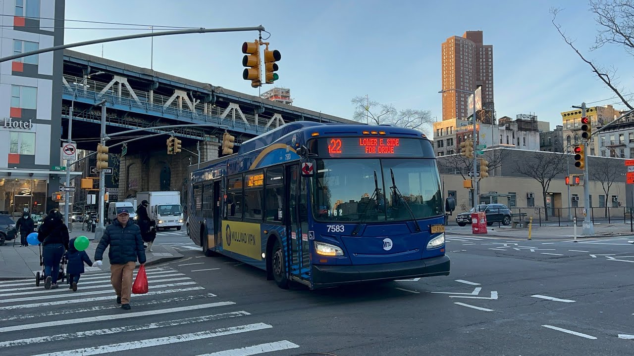 NYCTA Bus 2024 60fps: 2019 NFI Xcelsior XD40 #7583 on the M22 - YouTube