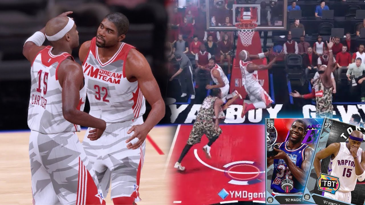 Diamond 98 Magic Johnson MONSTER Lobs to Diamond Vince Carter! NBA 2K16 ...