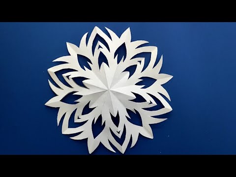Kağızdan necə qar dənəciyi düzəltmək olar.Əl işləri