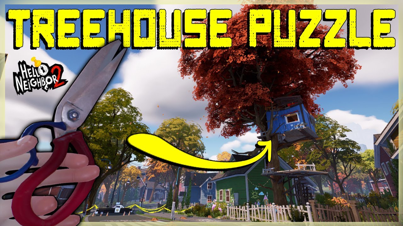How To Complete The Treehouse Puzzle In Hello Neighbor 2 | Find The ...