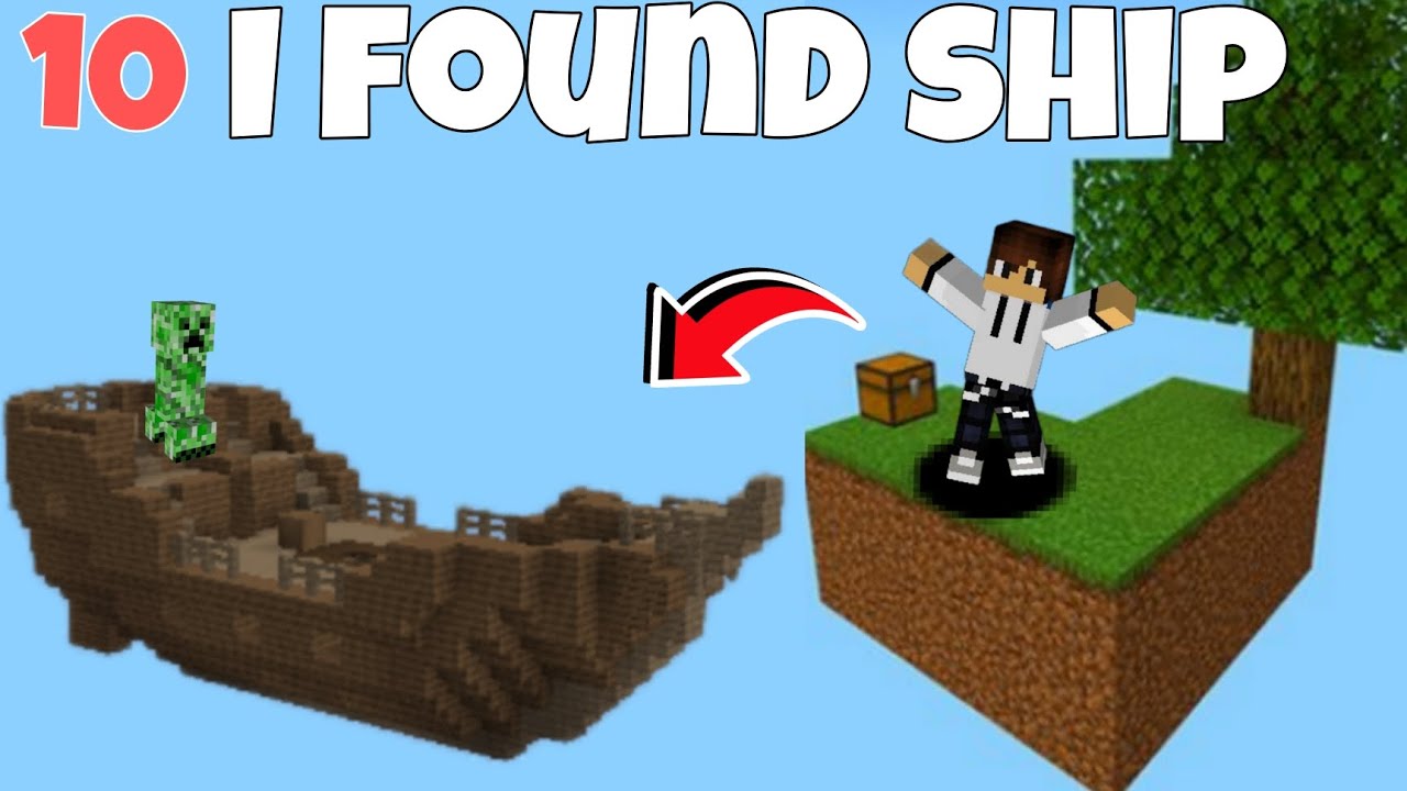 I found ship in Minecraft skyblock episode 10 #skyblock #skyblock #minecraft #minecraft - YouTube