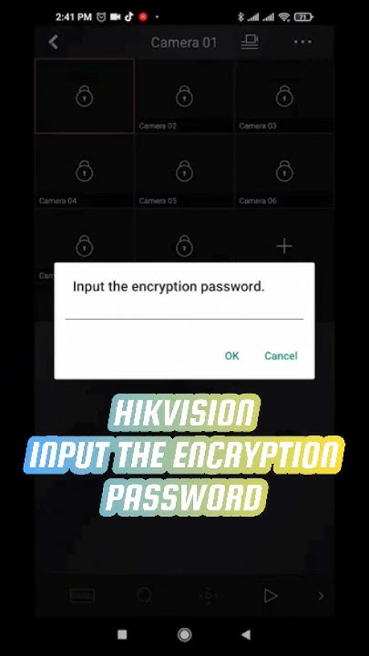 Hikvision Input The Encryption Password #cctv #cctvcamera #hikvision - YouTube