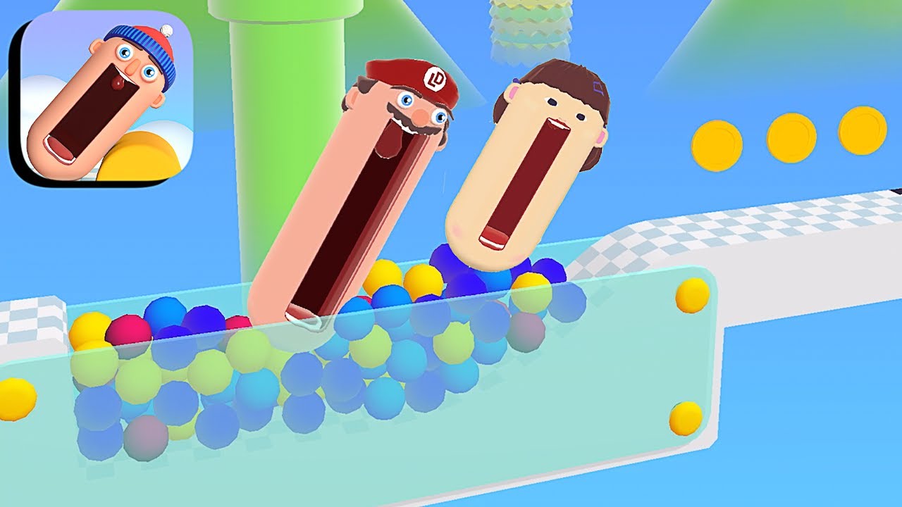 Hopping Heads - All Levels Gameplay Android,ios (Levels 185-189) - YouTube