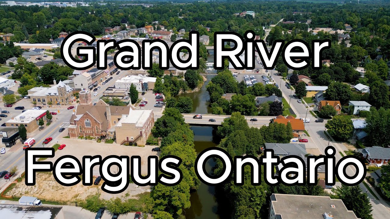 Grand River Fergus Ontario - DJI Mini 3 Pro Drone Footage - YouTube