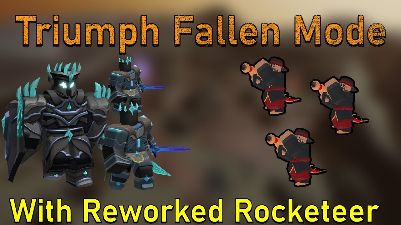 Solo Triumph in Fallen Mode With Reworked Rocketeer - YouTube