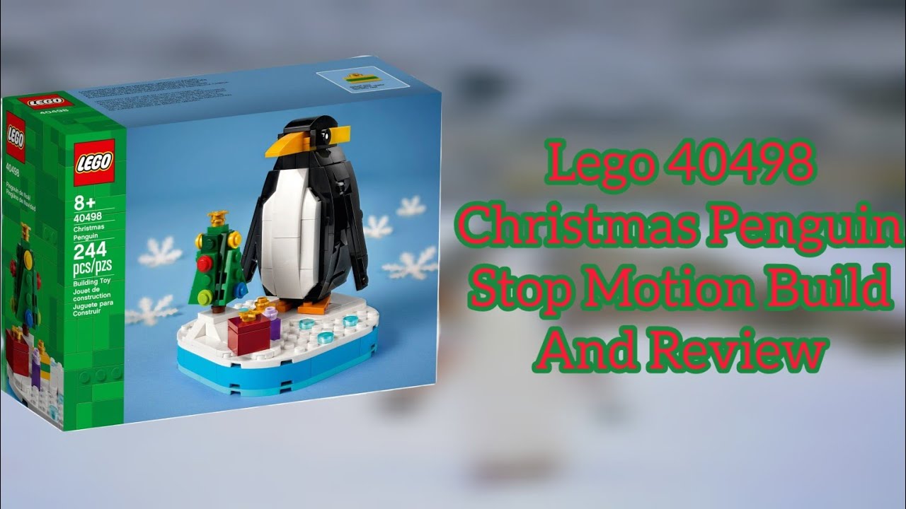 Lego 40498 - Christmas Penguin Stop Motion Build and Review - YouTube
