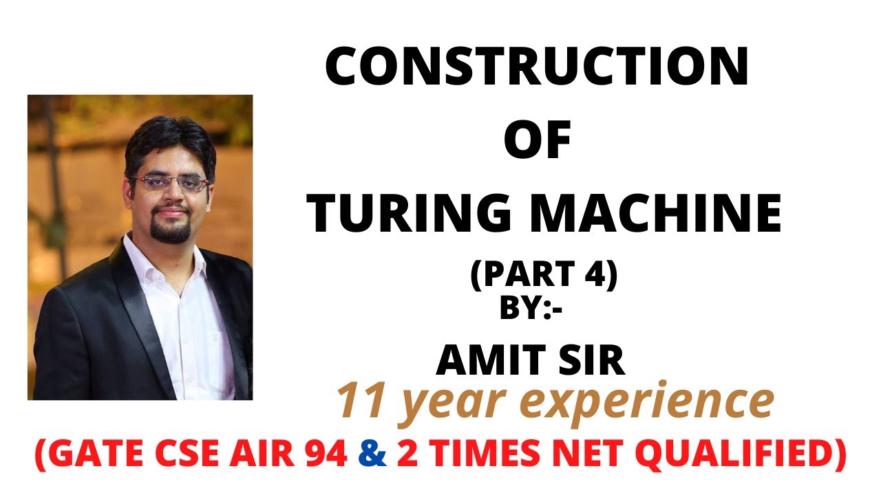CONSTRUCTION OF TURING MACHINE 4 - YouTube