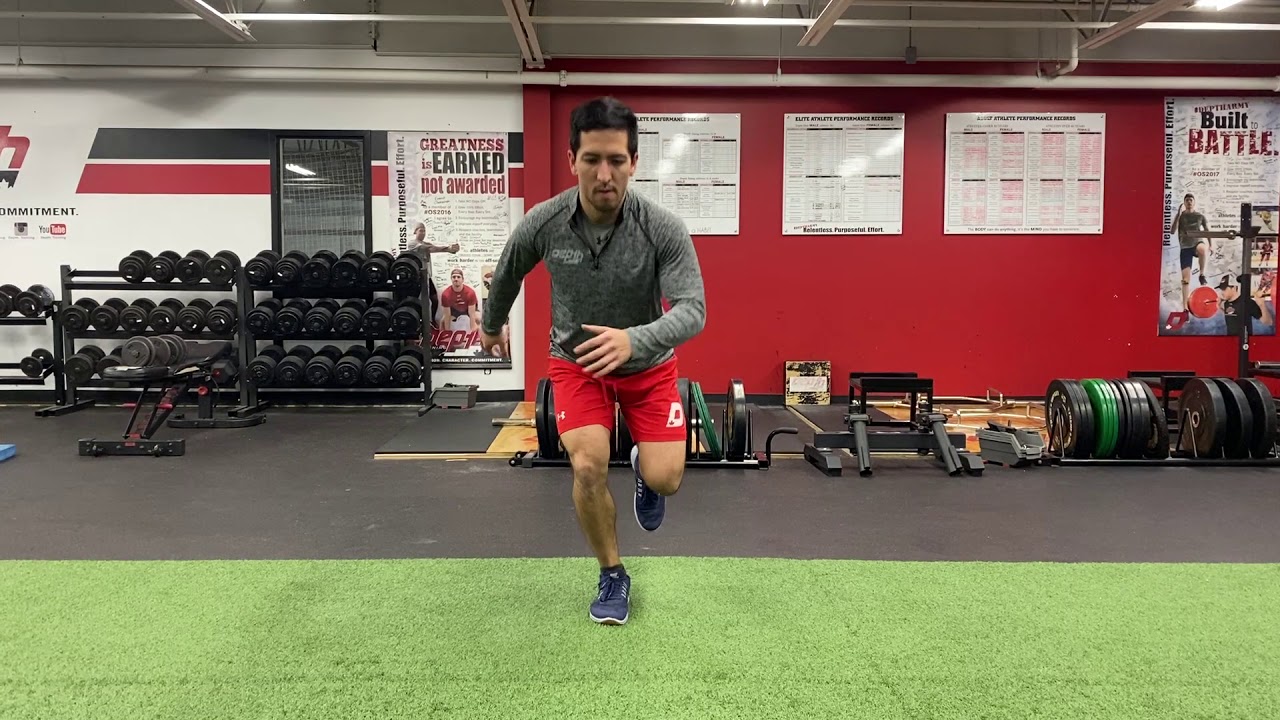 90 deg Rotational Single leg Vertical Jump + Stick (Landing) - YouTube