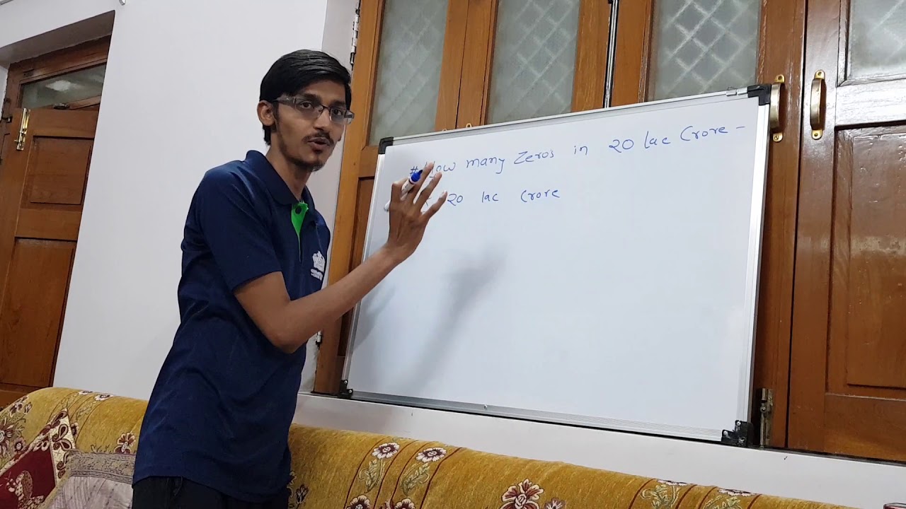 Zero's in 20 Lac Crore Explained in English - YouTube