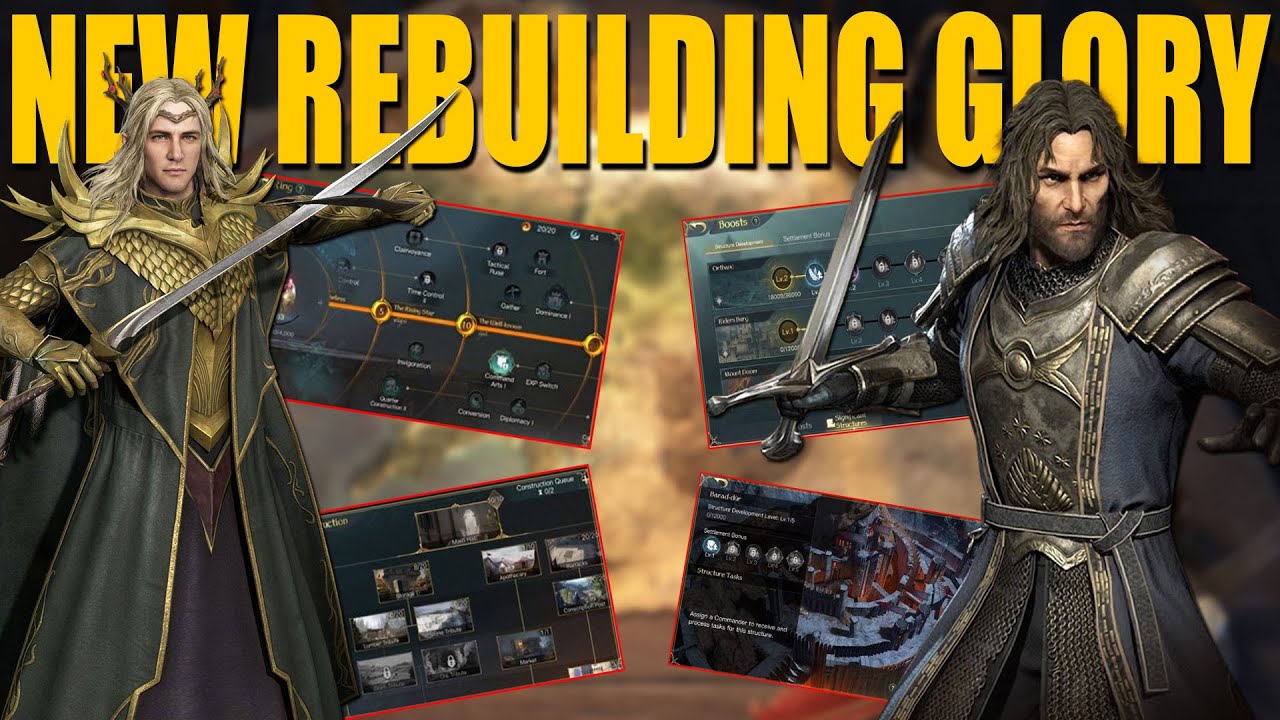 LOTR Rise To War New Rebuilding Glory Changes Harvest Event And Account ...