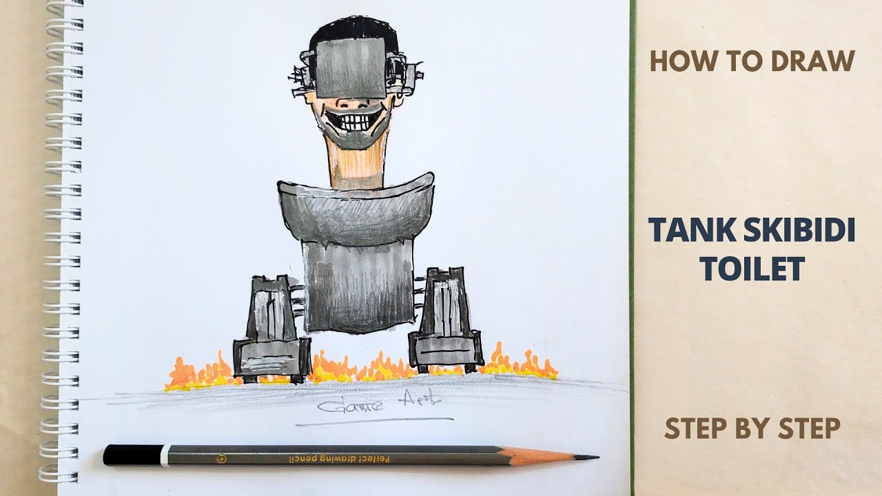 How to draw TANK TOILET 😱😱😱 Skibidi Toilet 50 - YouTube