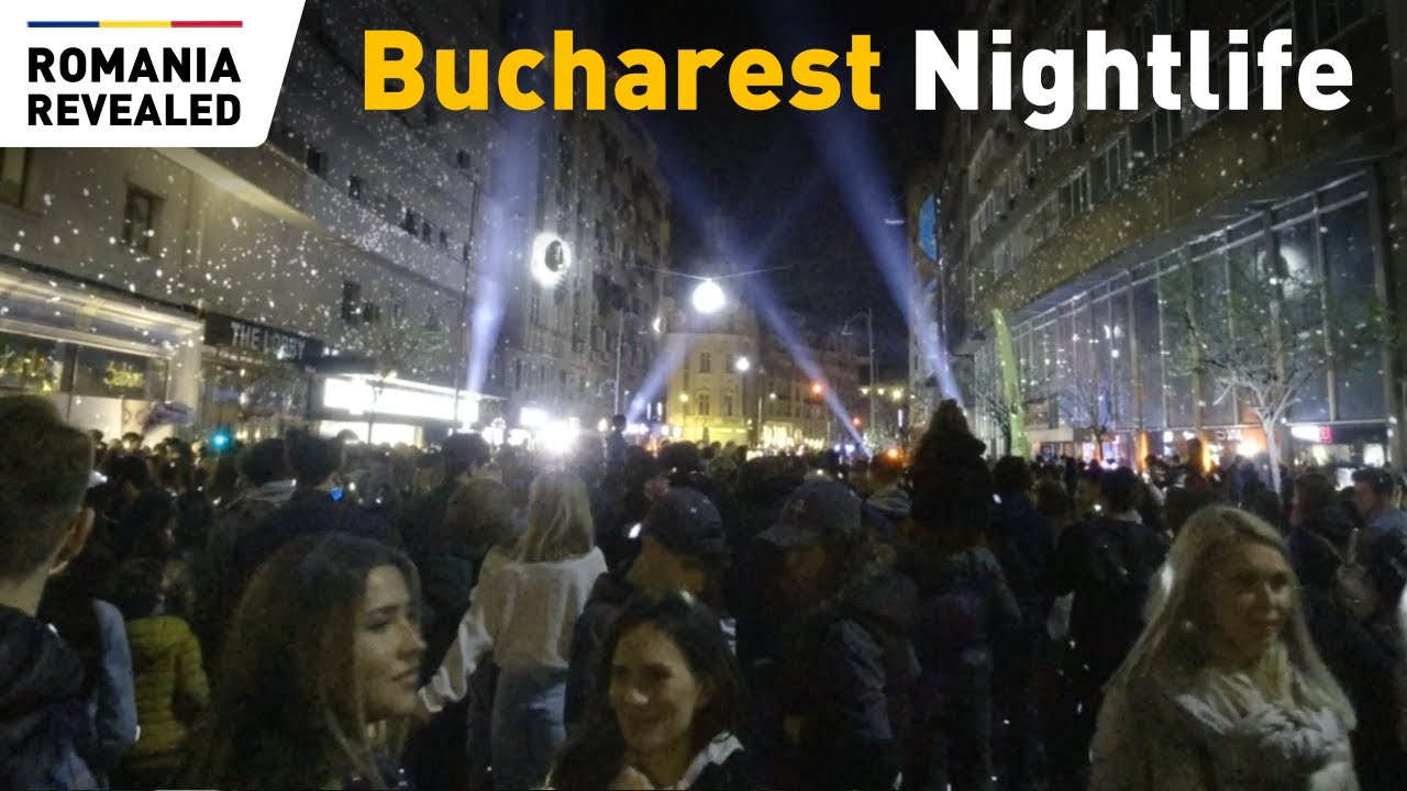 🔴 Bucharest nightlife • Spotlight 2023【1080p HD】International Light ...