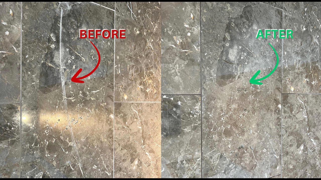 Marble Floor Scratch Removal! - YouTube