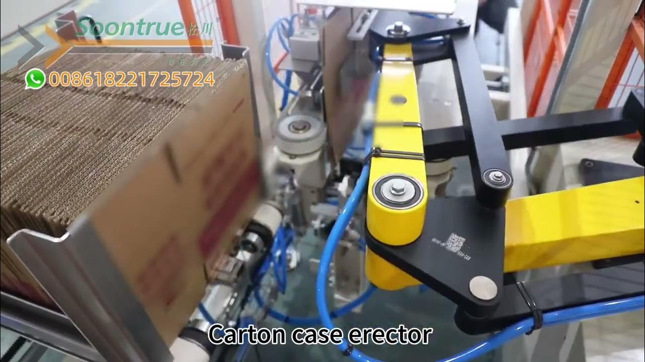 Carton box erector --- Soontrue Machinery - YouTube
