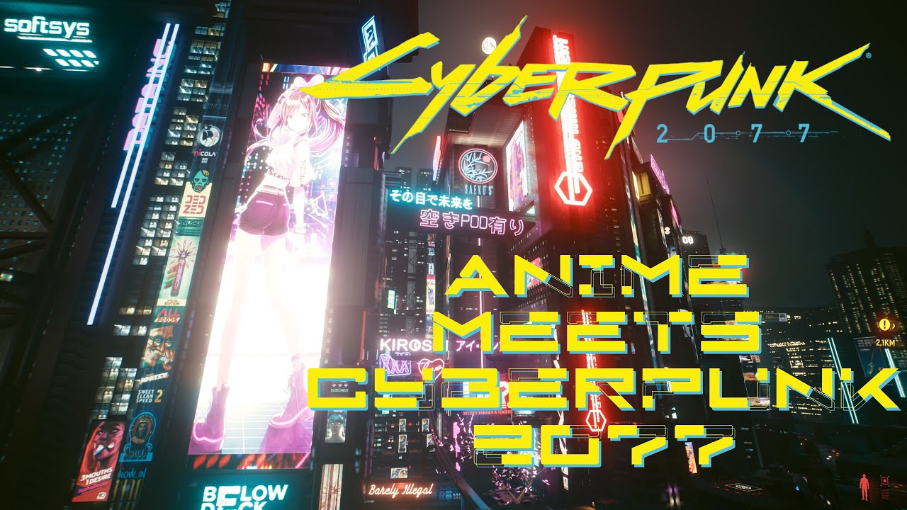 Anime meets Cyberpunk 2077 (Anime Posters/Advertisement Mode) - YouTube