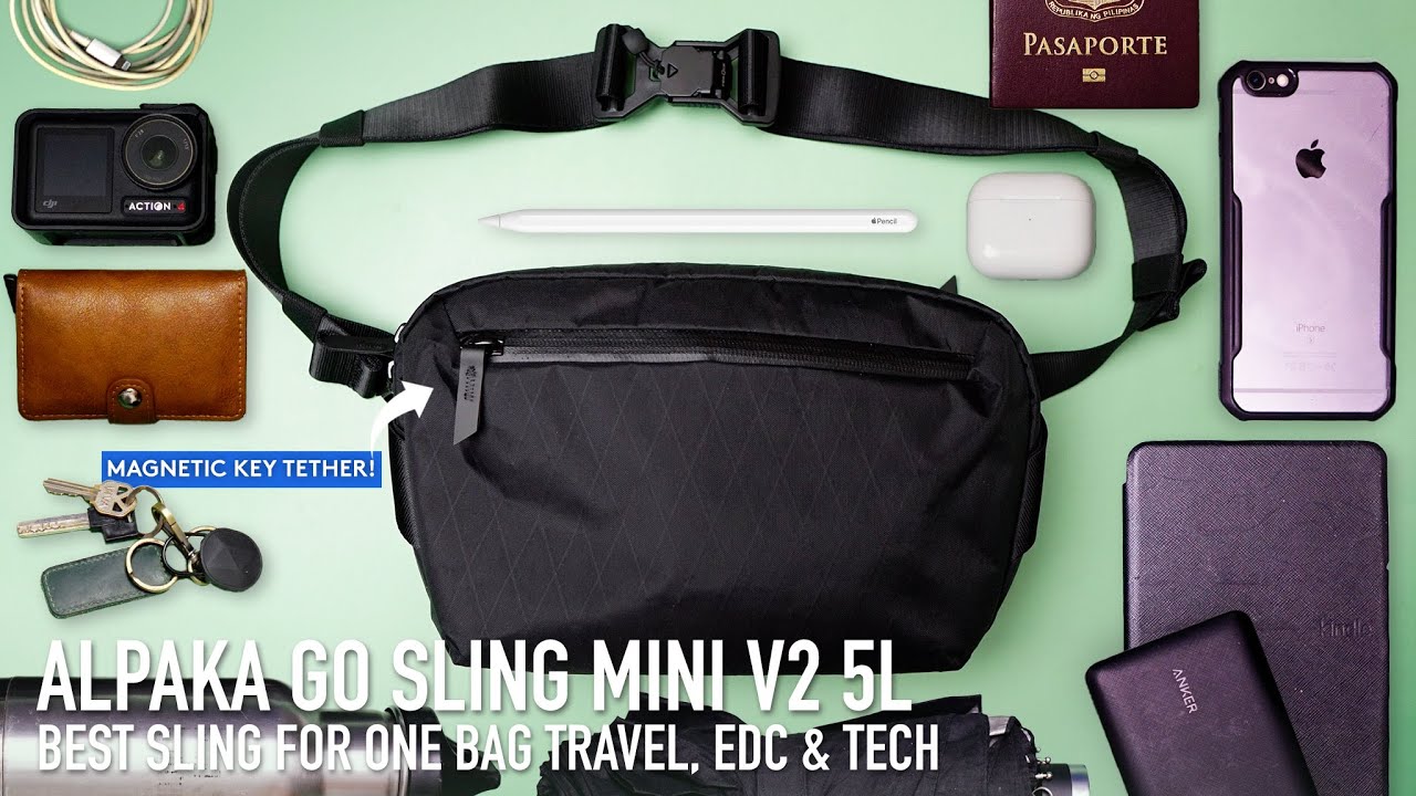 Alpaka Go Sling Mini V2 5L: Best Sling for One Bag Travel, EDC & iPad ...
