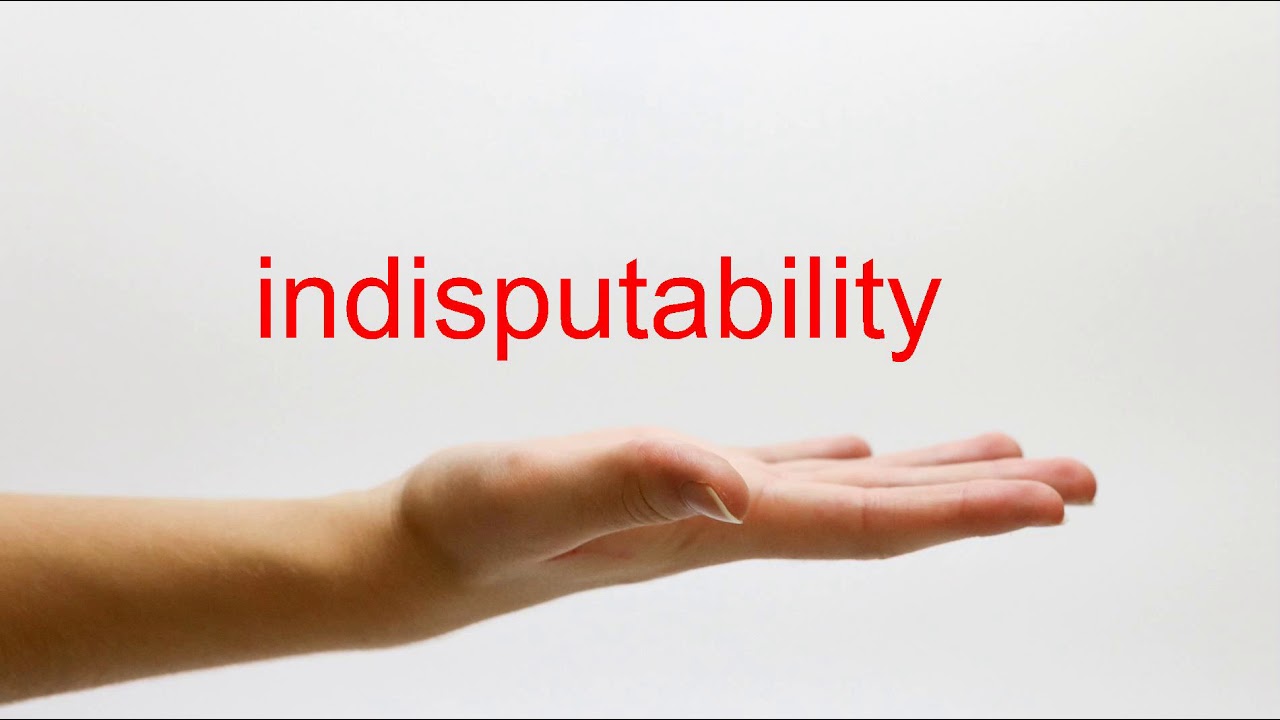 How to Pronounce indisputability - American English - YouTube