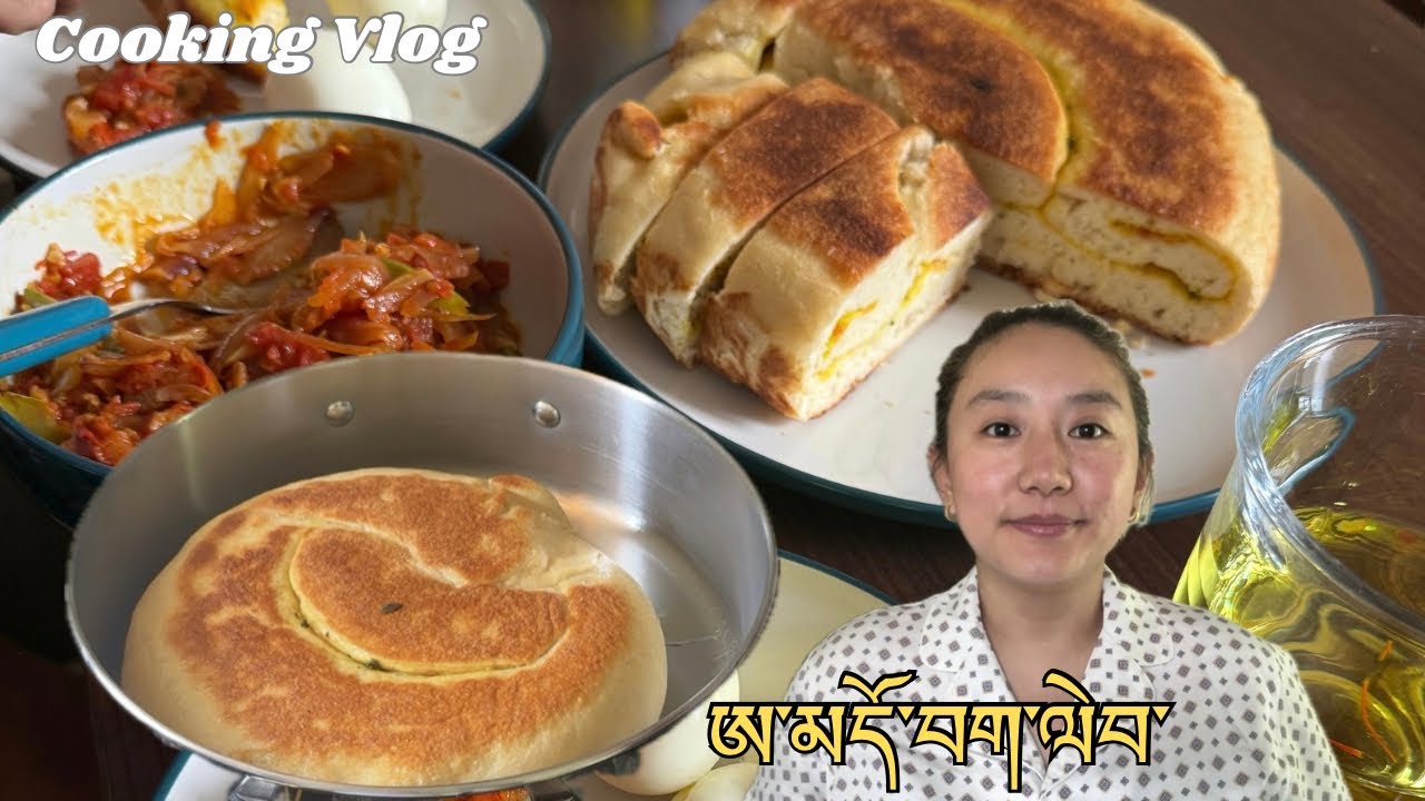 Tibetan Amdo Bhaklep Recipe, added Methi leaves, Chilli Tomato Chutney ...