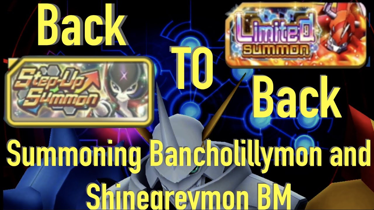 Digimon ReArise - Back to Back Banner! Bancholillymon and Shinegreymon ...