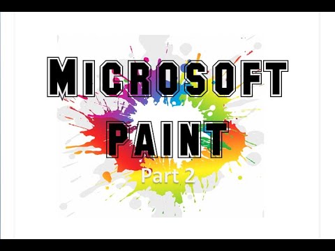Microsoft Paint - Brush Tool and Saving File - YouTube