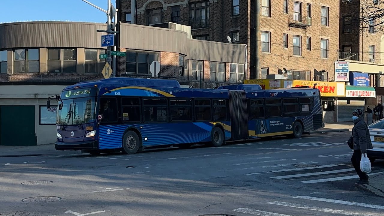 MTA Bus: Q10, Q10 LTD, Q37 & Q60 Bus Action At 80th & Kew Gardens Roads ...