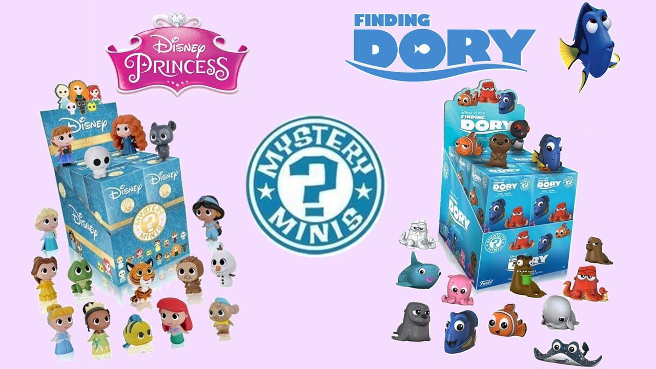 Funko Mystery Minis - Finding Dory - Olaf - Princess and the Frog - YouTube