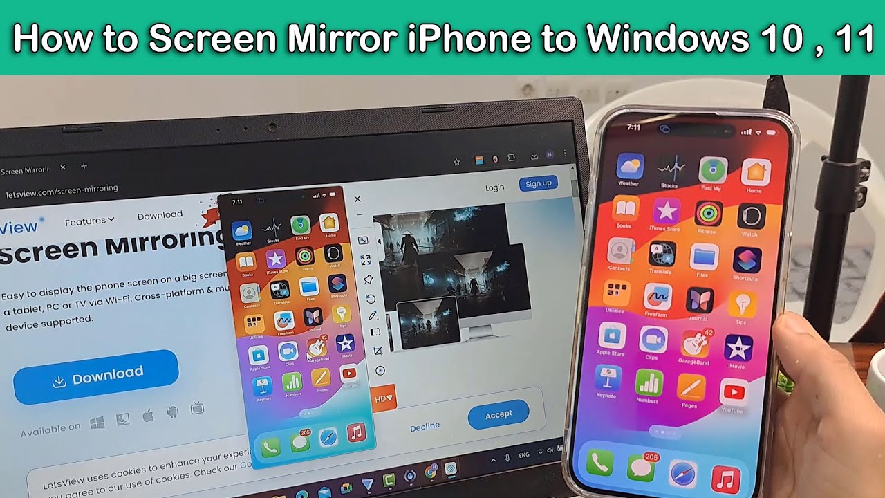 How to Screen Mirror iPhone to Windows 10 & 11 - Easy Guide (2024 ...