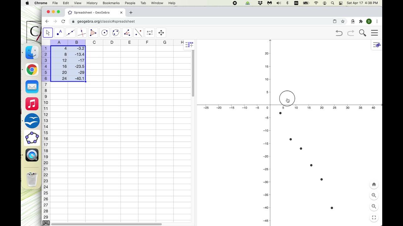 Geogebra Linear Fit - YouTube