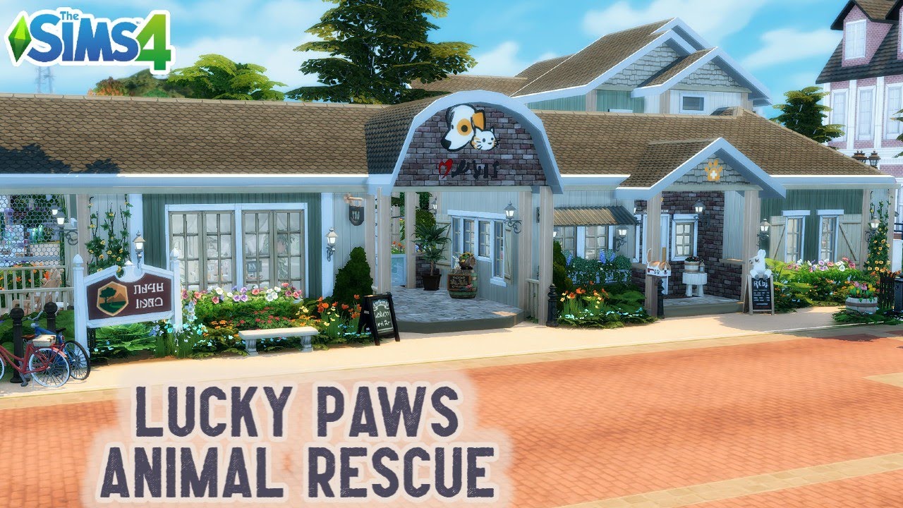 Lucky Paws Animal Rescue | Sims 4 | Stop Motion | No CC - YouTube