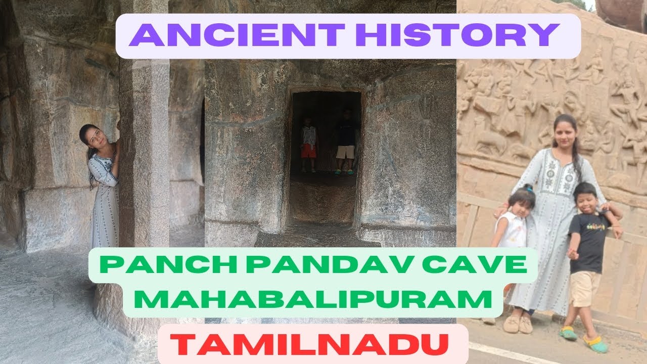 The Largest Cave Temple In Mahabalipuram TamilNadu || Panch Pandav Cave ...