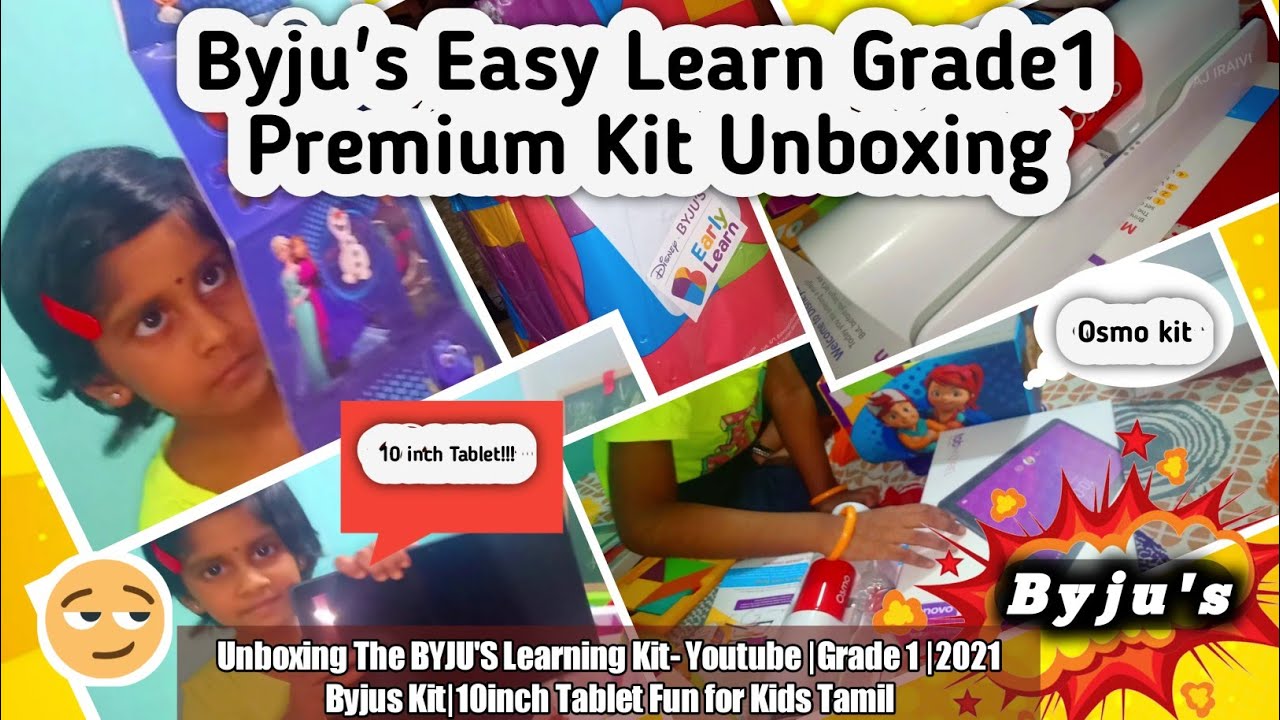 Unboxing The BYJU'S Learning Kit- Youtube |Grade 1 |2021 Byjus Kit ...