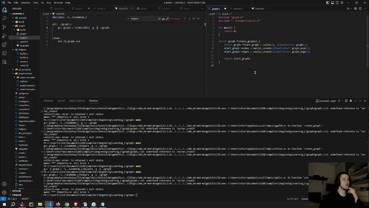 Implementing Graph Structure in C - YouTube