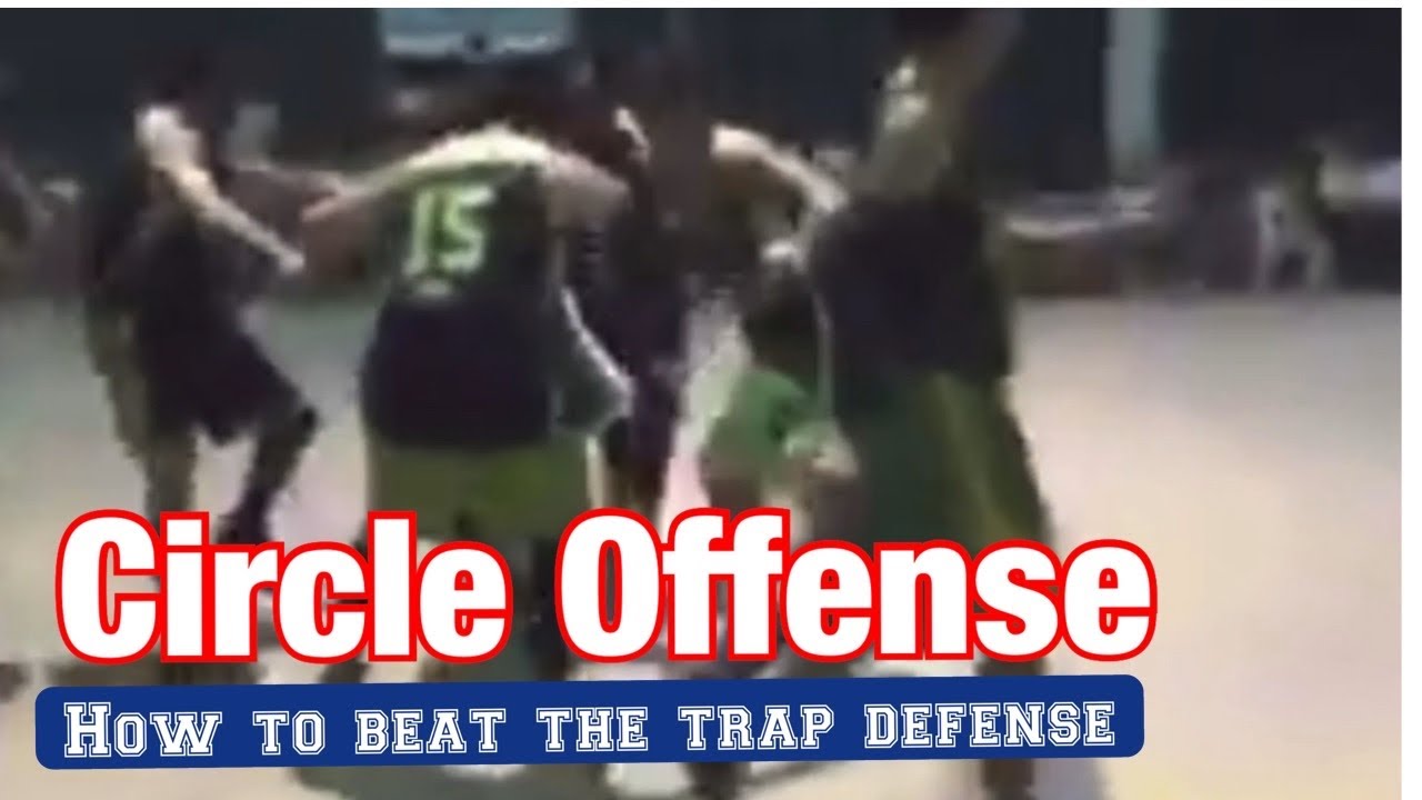 Circle offense - how to beat the trap defense - YouTube