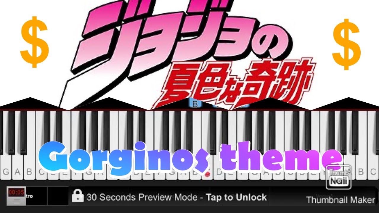 Gorginos theme piano - YouTube