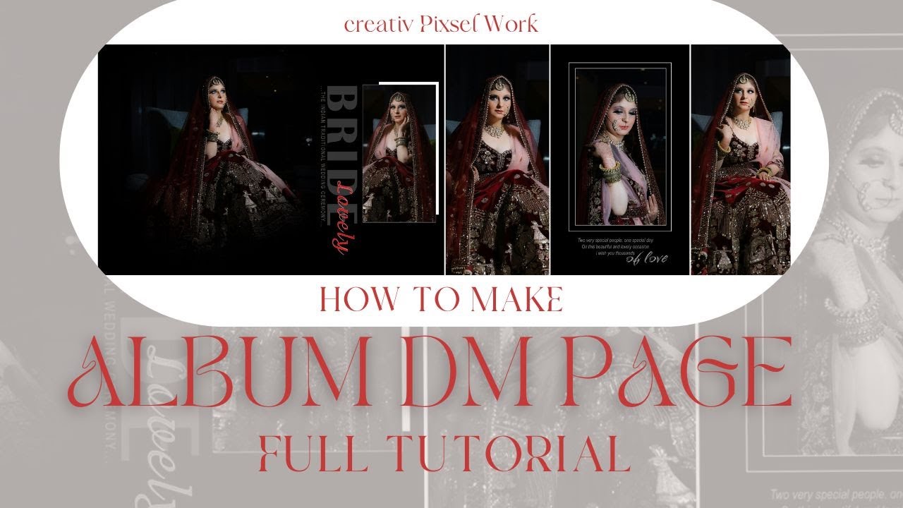 HOW TO CREATE ALBUM DM PAGE FULL TUTORIAL #viralvideo #video - YouTube