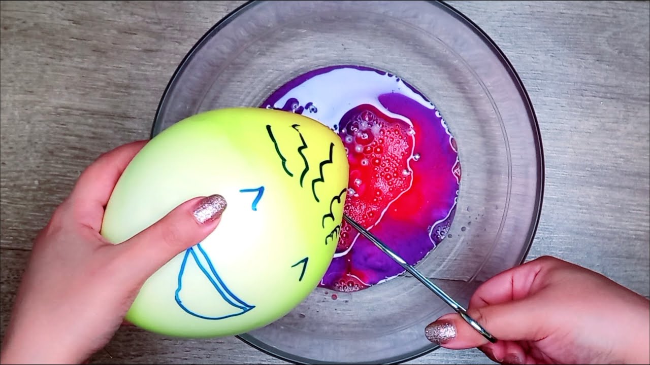 Making Slime with Funny Balloons-Satisfying Slime video/asmr slime# # ...