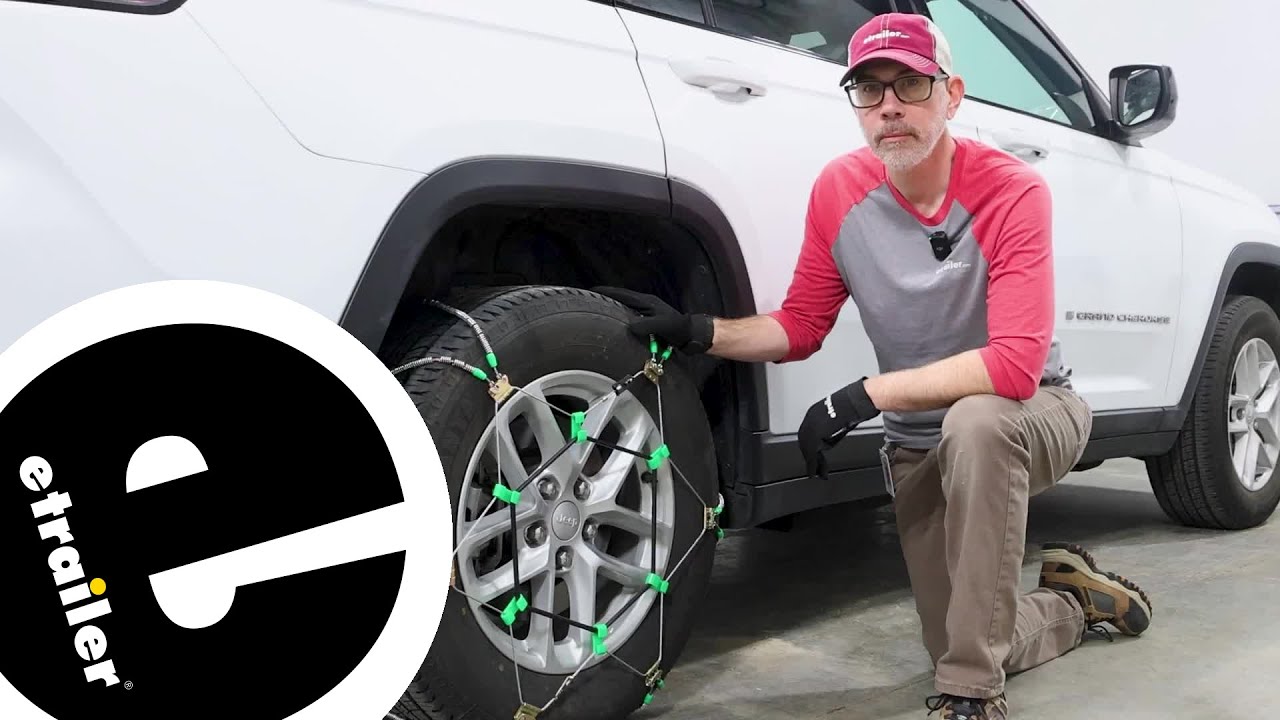etrailer | Installing the Titan Chain Cable Tire Chains on a 2023 Jeep ...