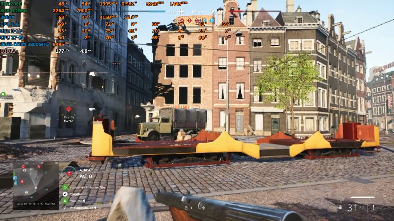 Battlefield V Rotterdam NO STUTTERING MP64 [720p LOW] 3900X - RTX 2080 ...