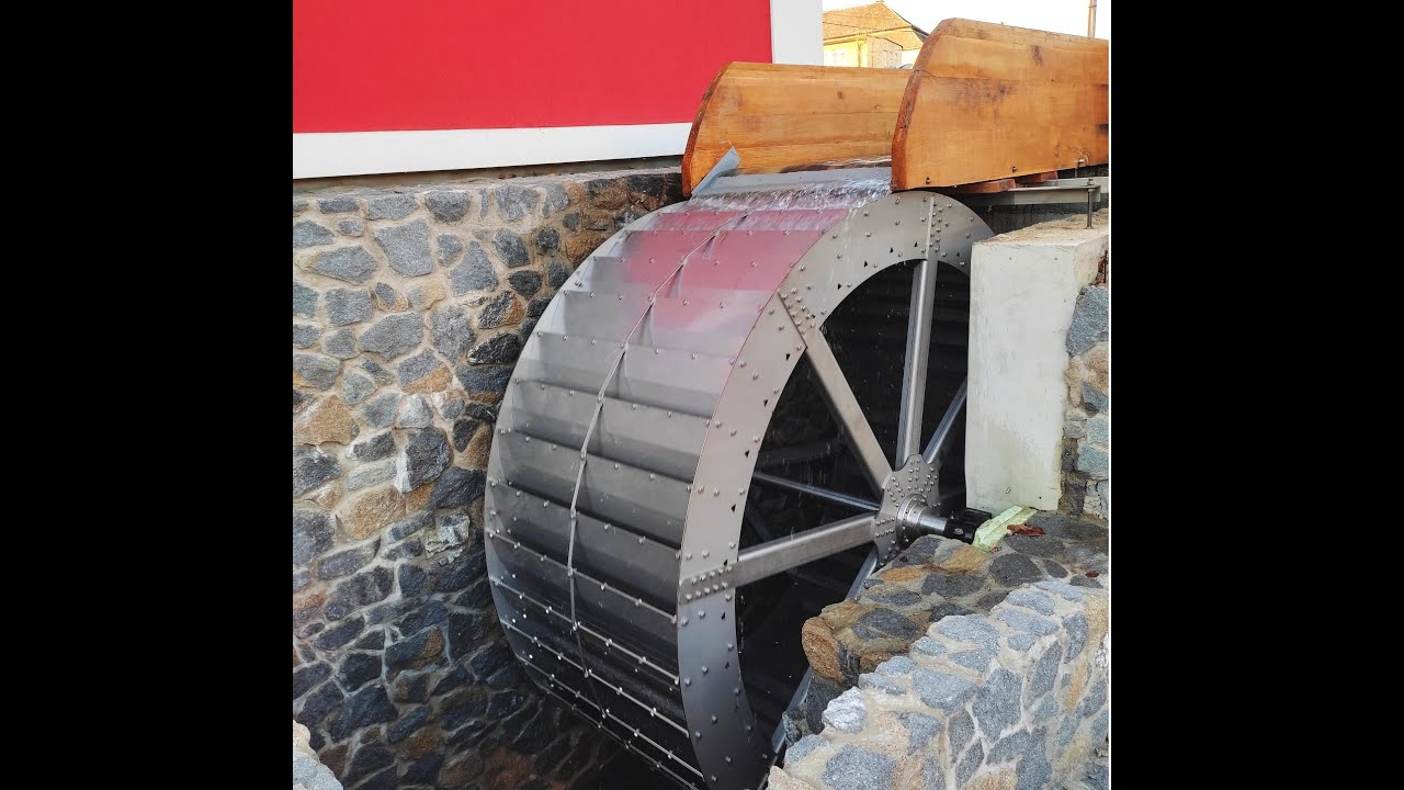 Water wheel - Energy Power Generator - Construction KIT - YouTube