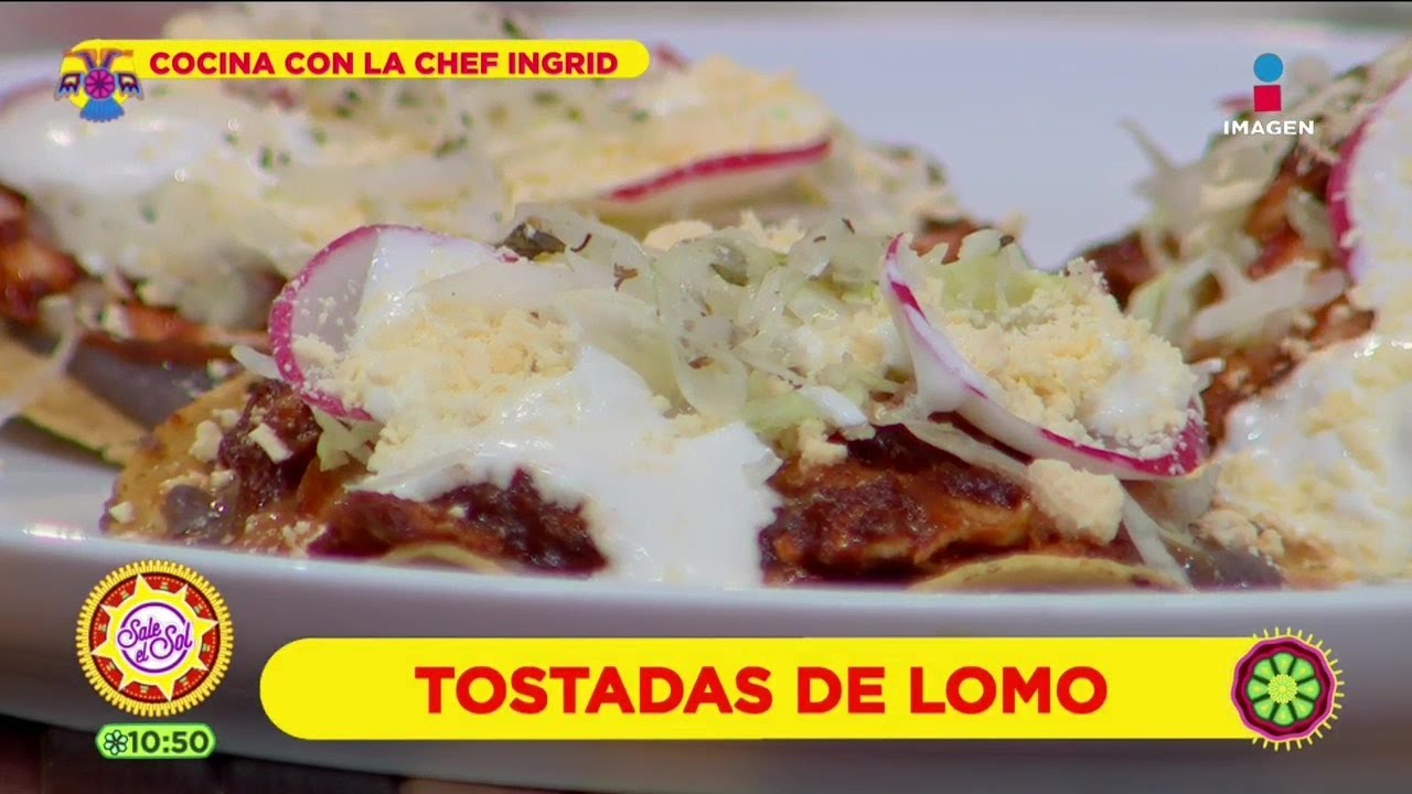 Prepara deliciosas tostadas de lomo | La Cocina | Sale el Sol - YouTube