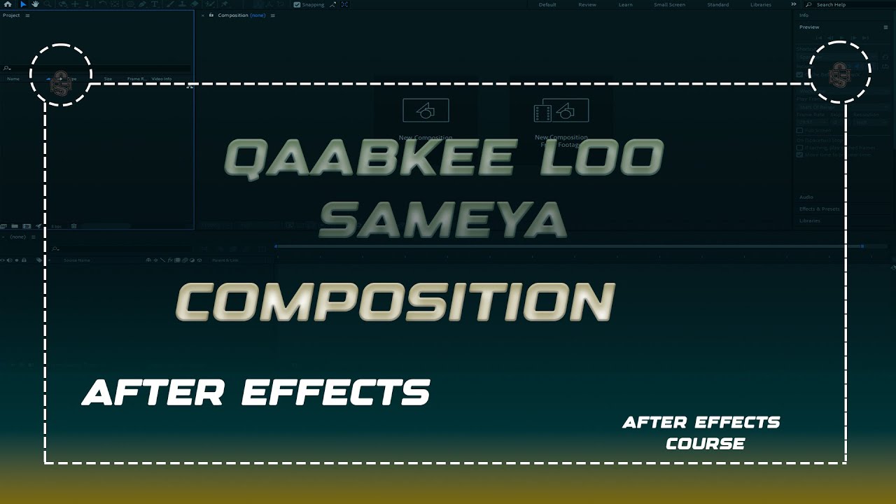 WAA MAXAY COMPOSITION IYO QAABKEE LO SAMEYAA IN AFTER EFFECTS - YouTube