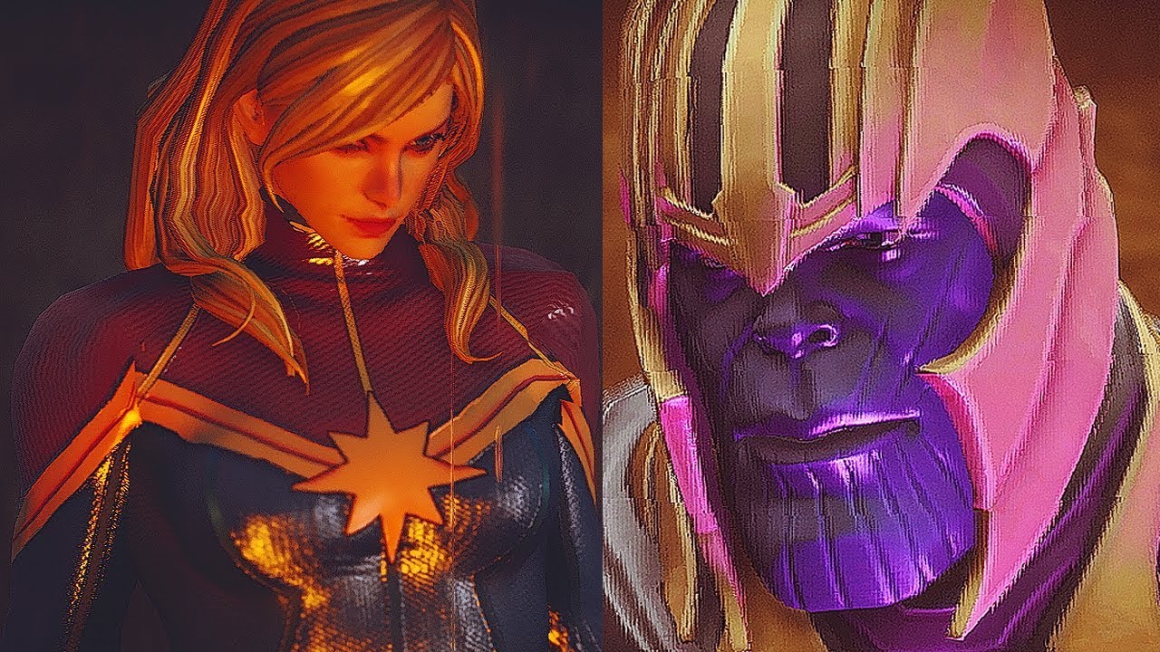 CAPTAIN MARVEL vs. THANOS - EPIC BATTLE (Avengers: End Game) [HD] - YouTube
