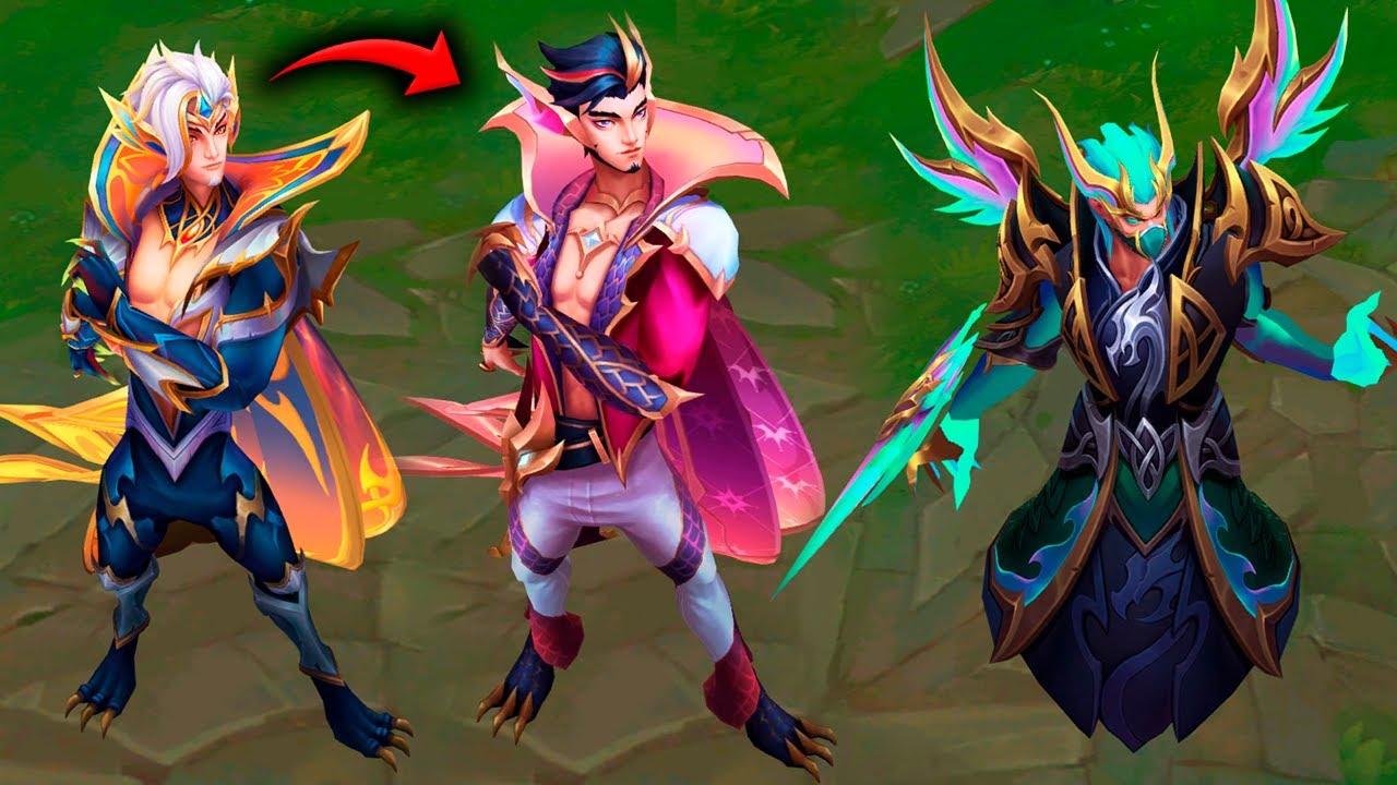 NEW Dragonmancer Skins: Rakan Prestige, Kassadin, Fiora & Vayne ...